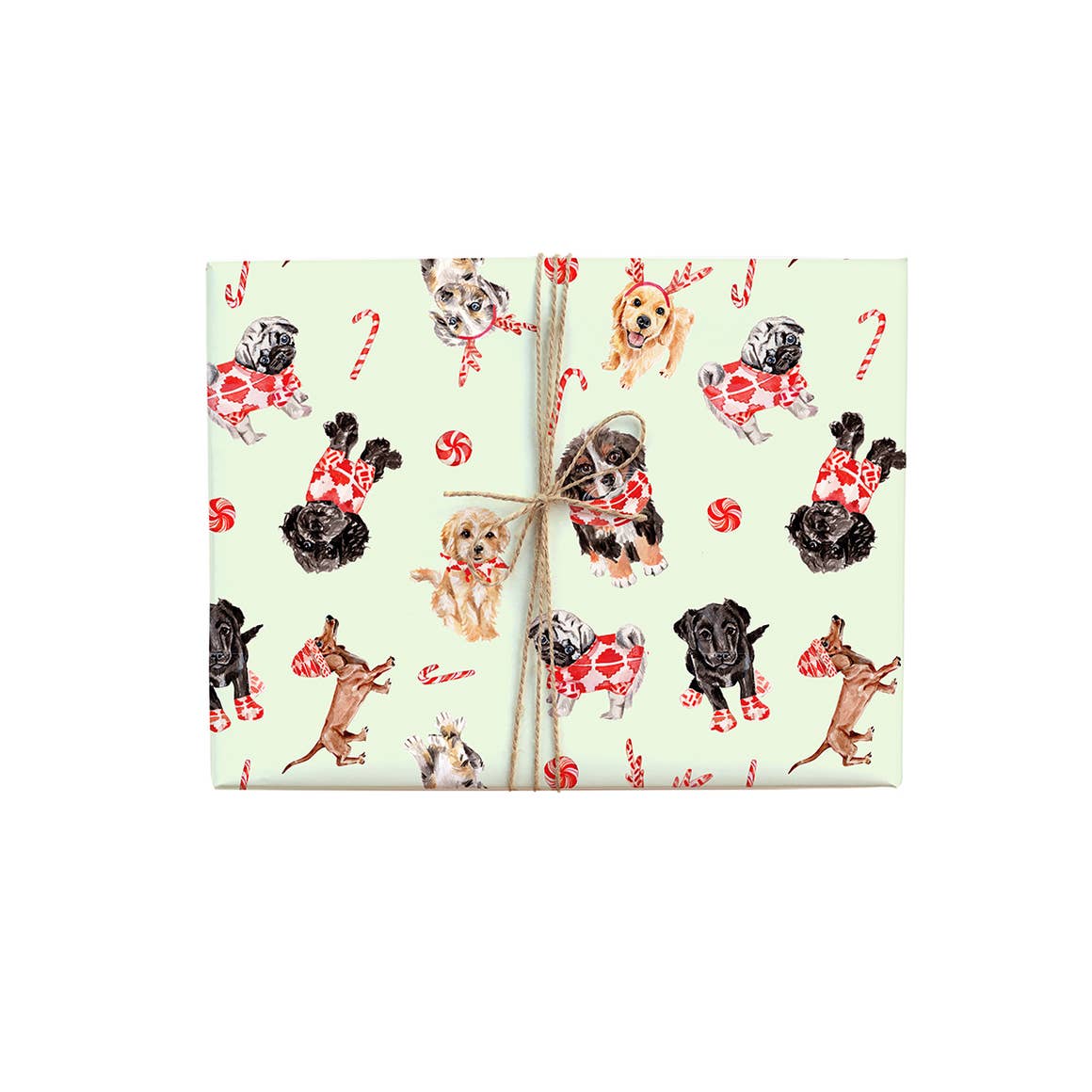 Christmas Puppy Dog Gift Wrap - Roll | Poochie Mama